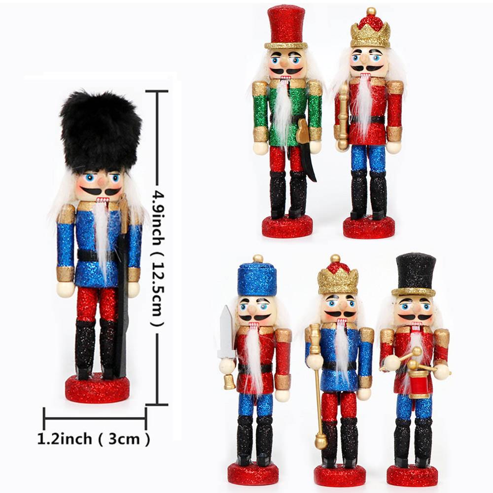 6Pcs Christmas Mini Nutcrackers Gift Set – Basic Outline Interiors