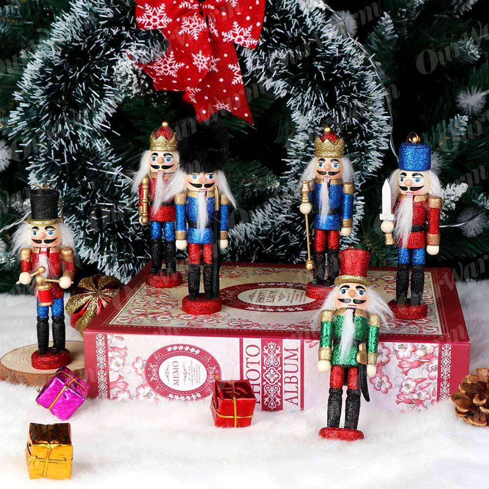 6Pcs Christmas Mini Nutcrackers Gift Set – Basic Outline Interiors