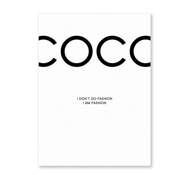 COCO Fashion Poster – Basic Outline Interiors