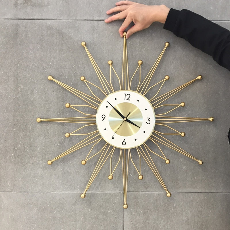 Sunburst Wall Clock – Basic Outline Interiors